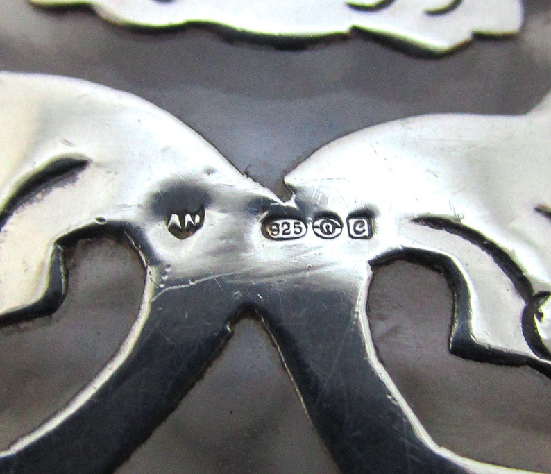 70s Retro Ari D Norman London Import Hallmarks Solid Sterling - Etsy UK