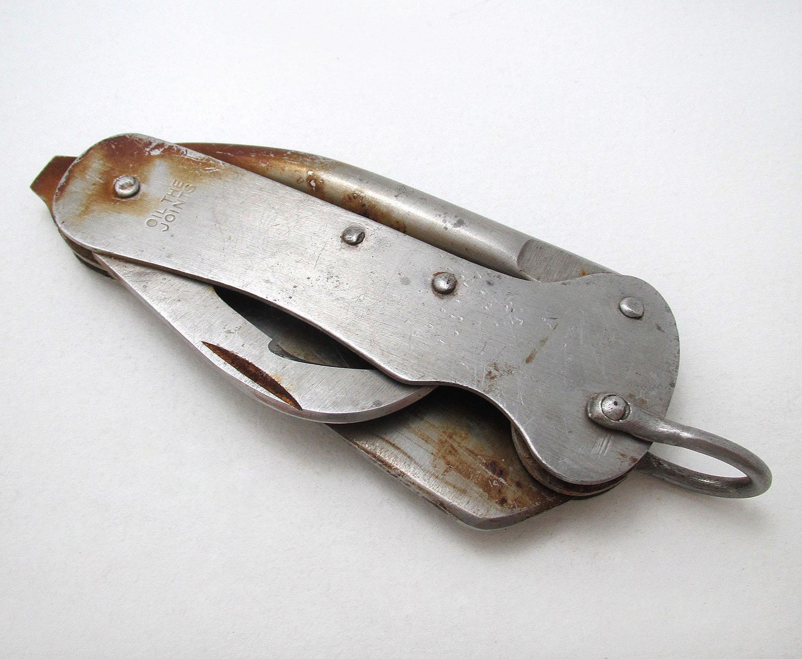 British Army MOD Issue Vintage Folding Stainless Steel Penknife 580 ...