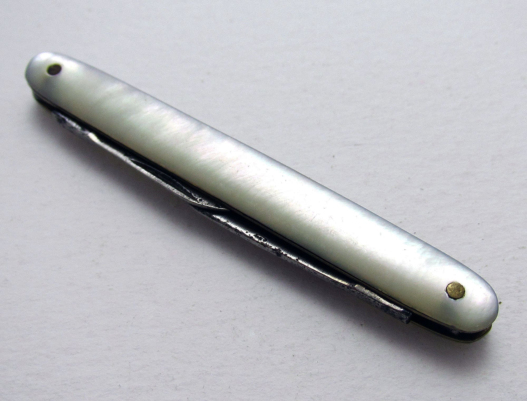 Rare German Antique C.1910 Mother of Pearl Miniature Pocket Double ...