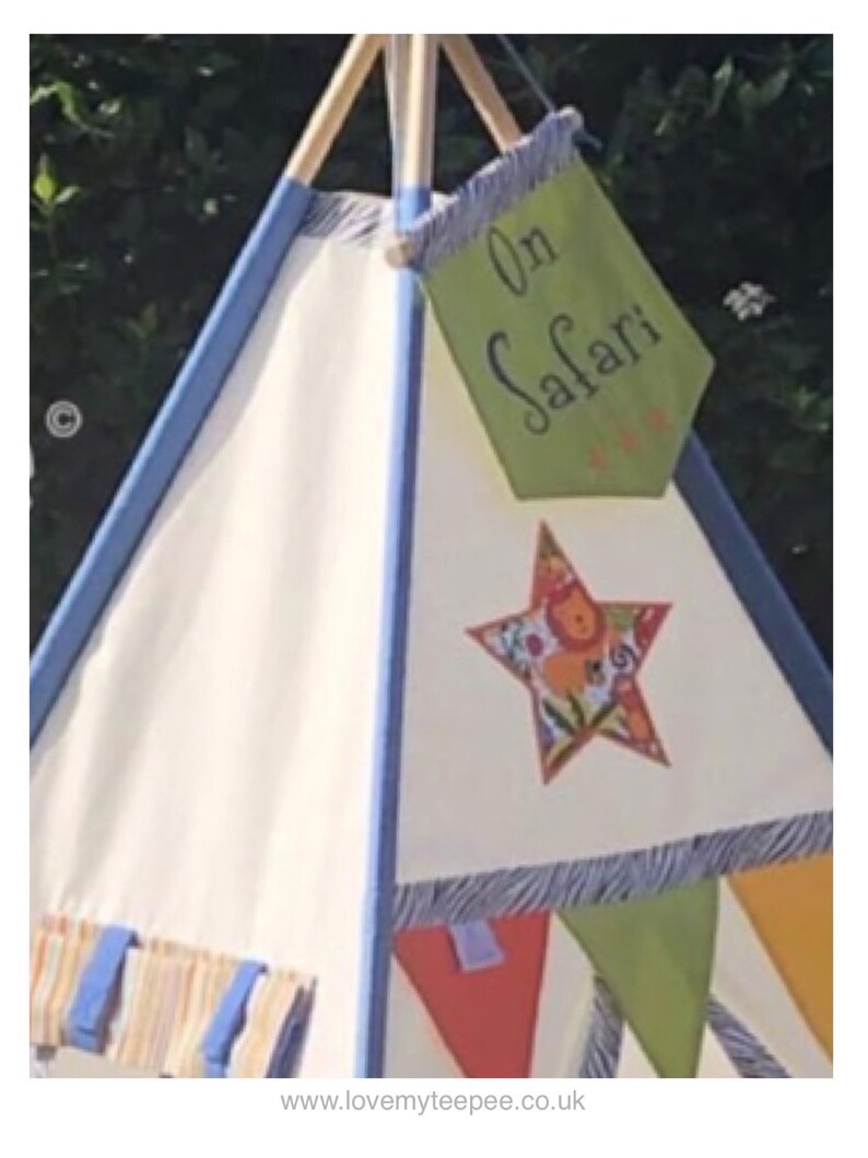 Jungle Animal Teepee Set - Tent for Kids, Personalised Teepee Tent ...