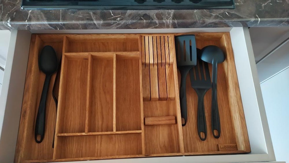 Unique Housewarming Gift. Custom Drawer Organizer. Silverware - Etsy