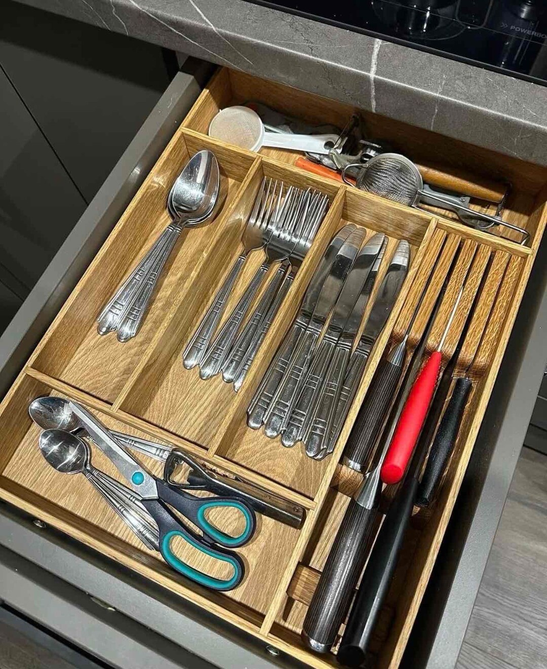 Custom Drawer Organizer. Silverware Organizer. Cutlery Tray. Organizer ...