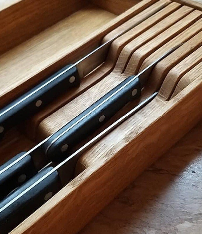 Custom Drawer Organizer. Knife Insert for 4 Big and 5 Small - Etsy