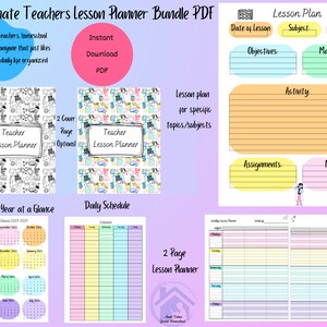 The Ultimate Teacher Lesson Planner Bundle 2023-2024 PDF Instant ...