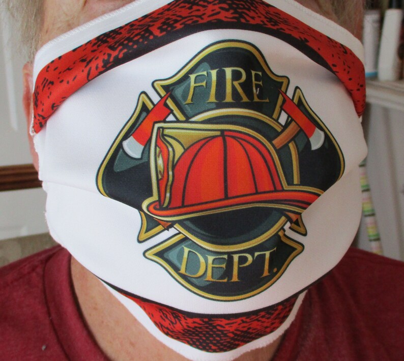 Firefighter's Face Covering Mask with Firefighter Seal. | Etsy