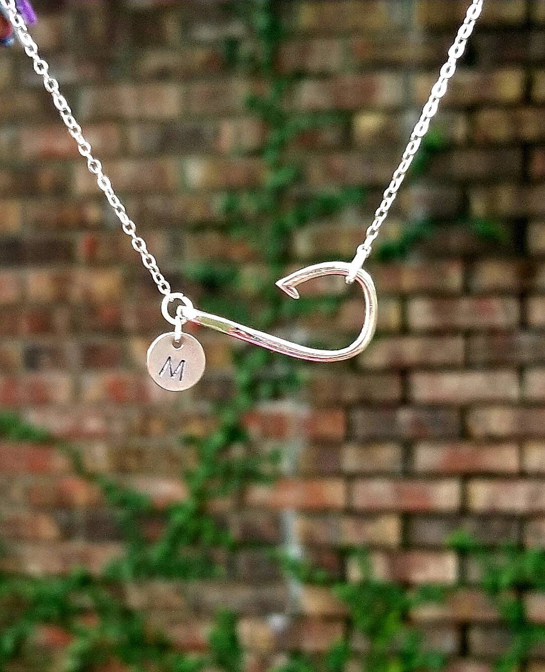Personalized Fish Hook Necklace, Fishing Gifts for Her, Fishing Jewelry ...