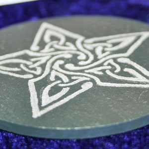 Celtic Star Slate Coasters Slate Coaster Pair Boxed Pair of Hand ...