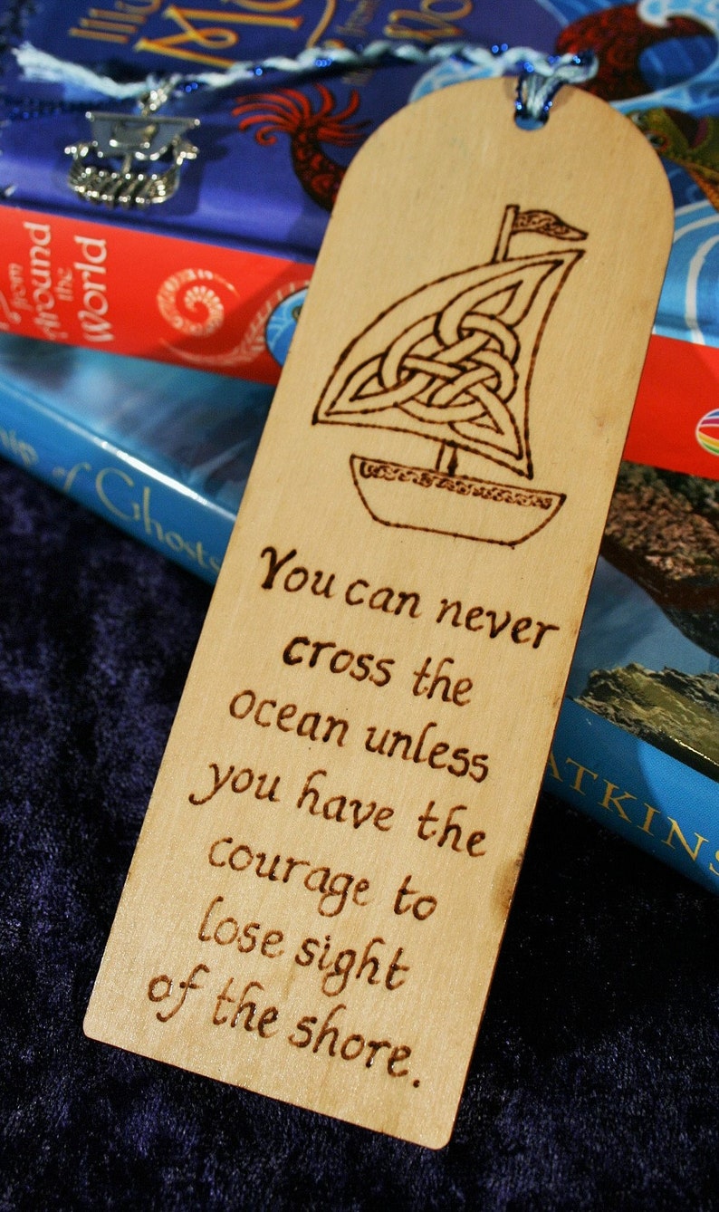 Places to Go Bookmarks Wooden Quote Bookmarks Travelling Gifts Celtic ...