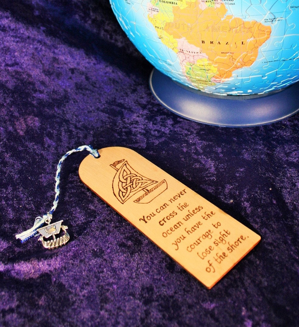 Places to Go Bookmarks Wooden Quote Bookmarks Travelling Gifts Celtic ...