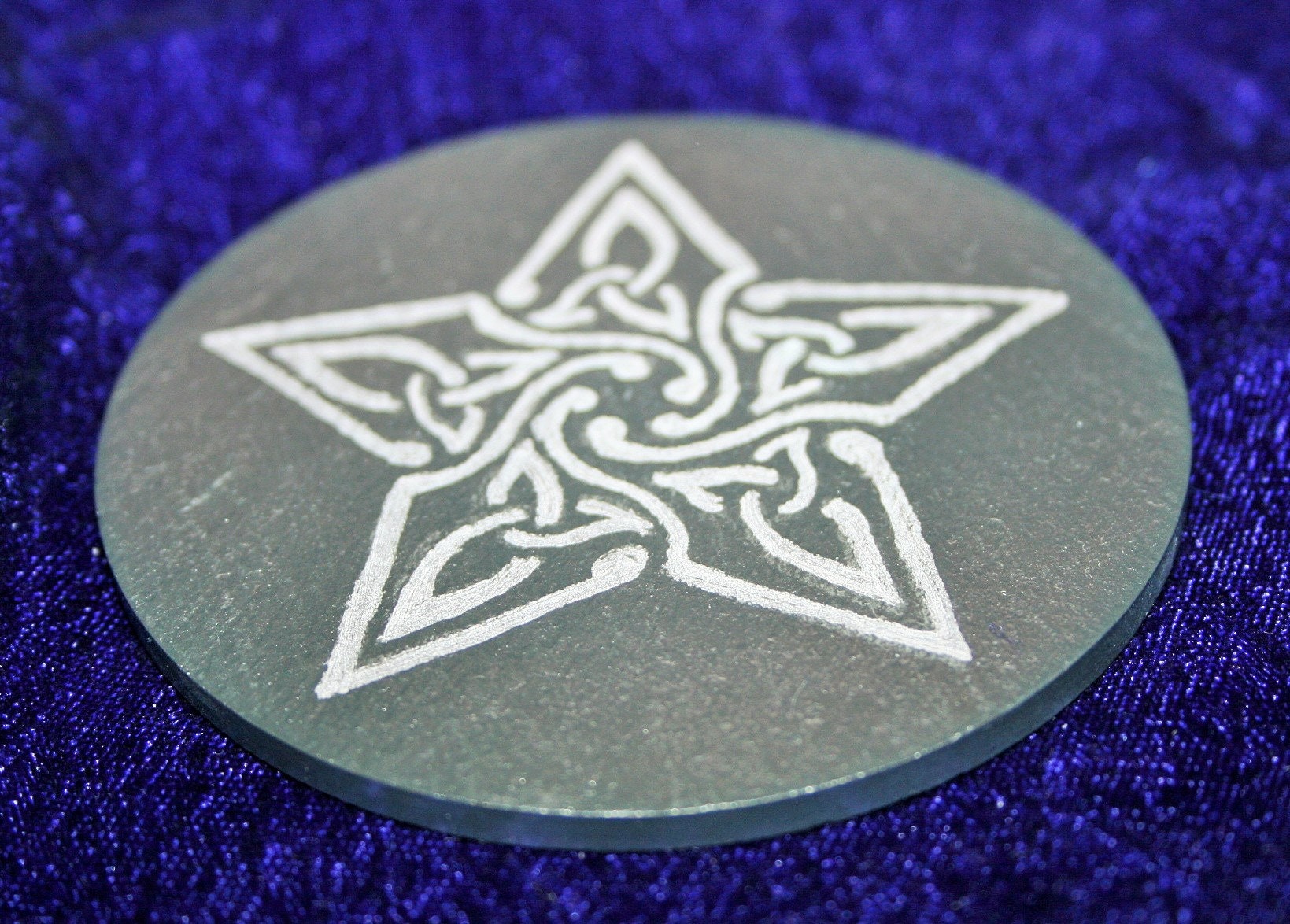 Celtic Star Slate Coasters Slate Coaster Pair Boxed Pair of Hand ...