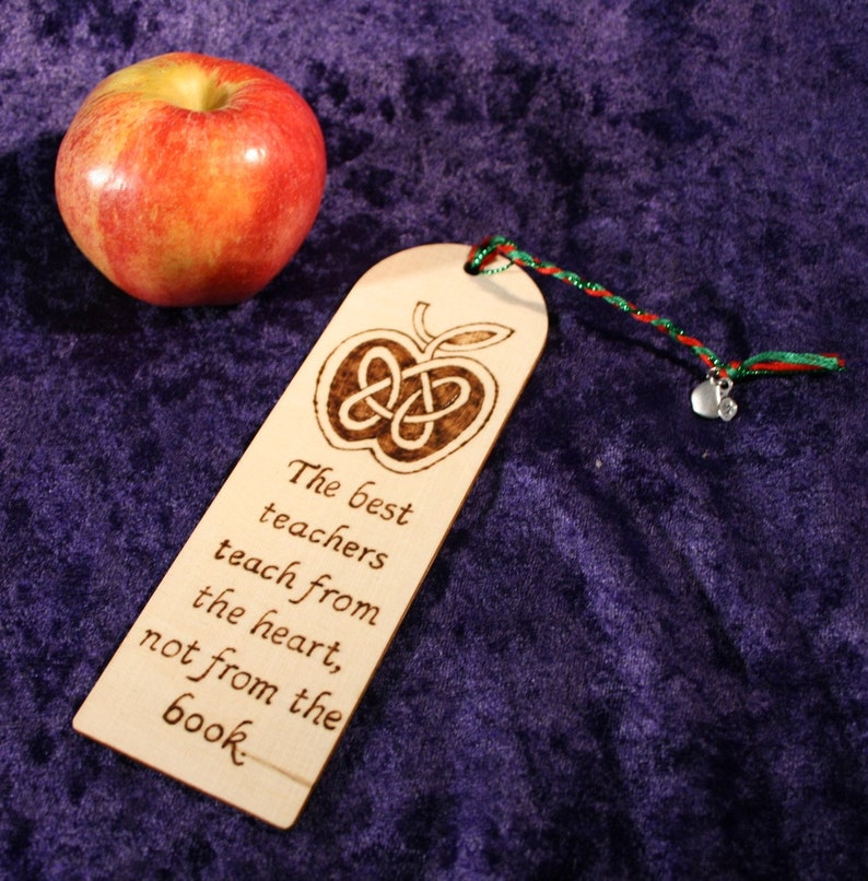 Teacher Gift Bookmarks Inspirational Bookmarks Wooden Quote Bookmarks ...