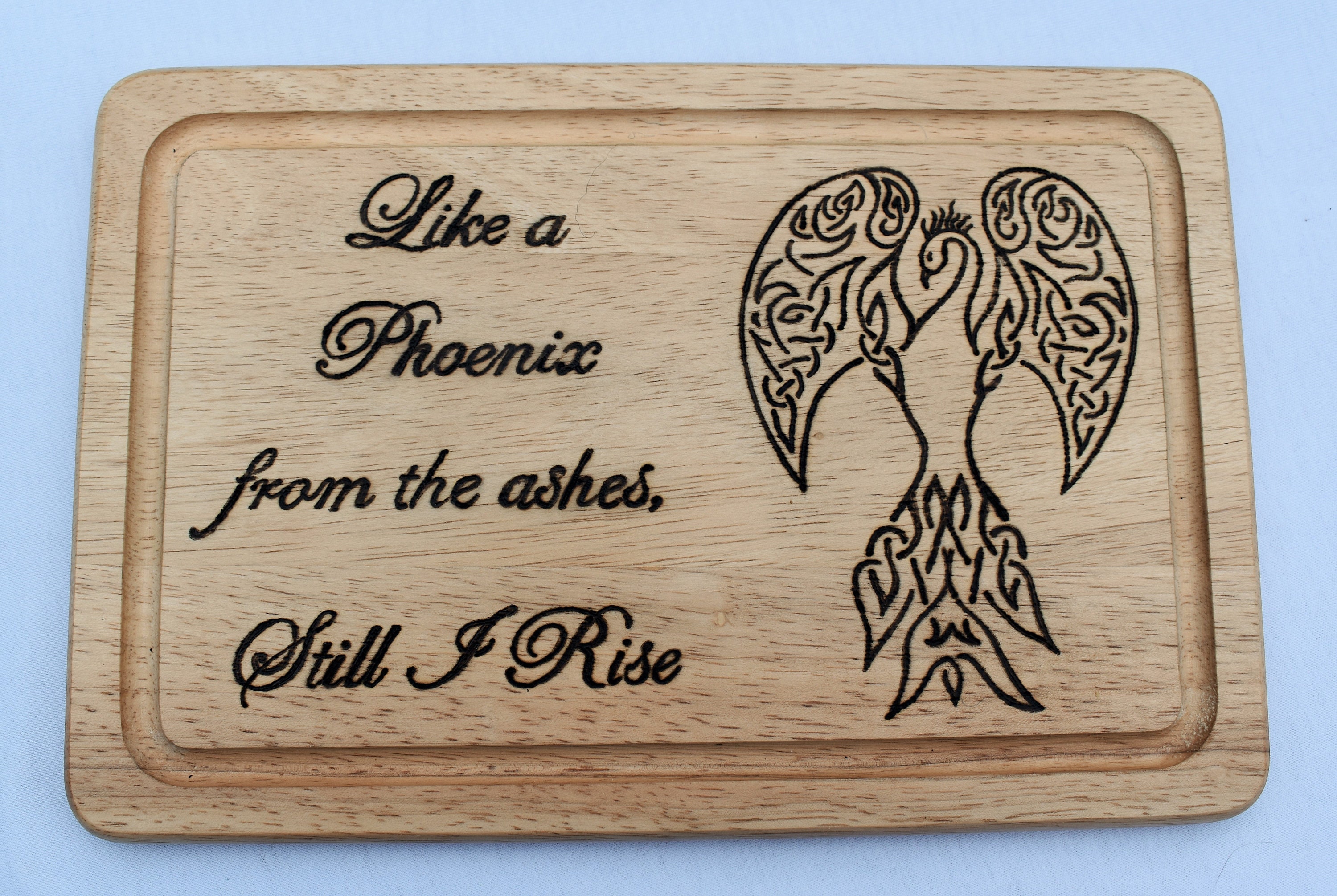 Phoenix Bread Board Celtic Firebird Board Rectangular Board - Etsy UK