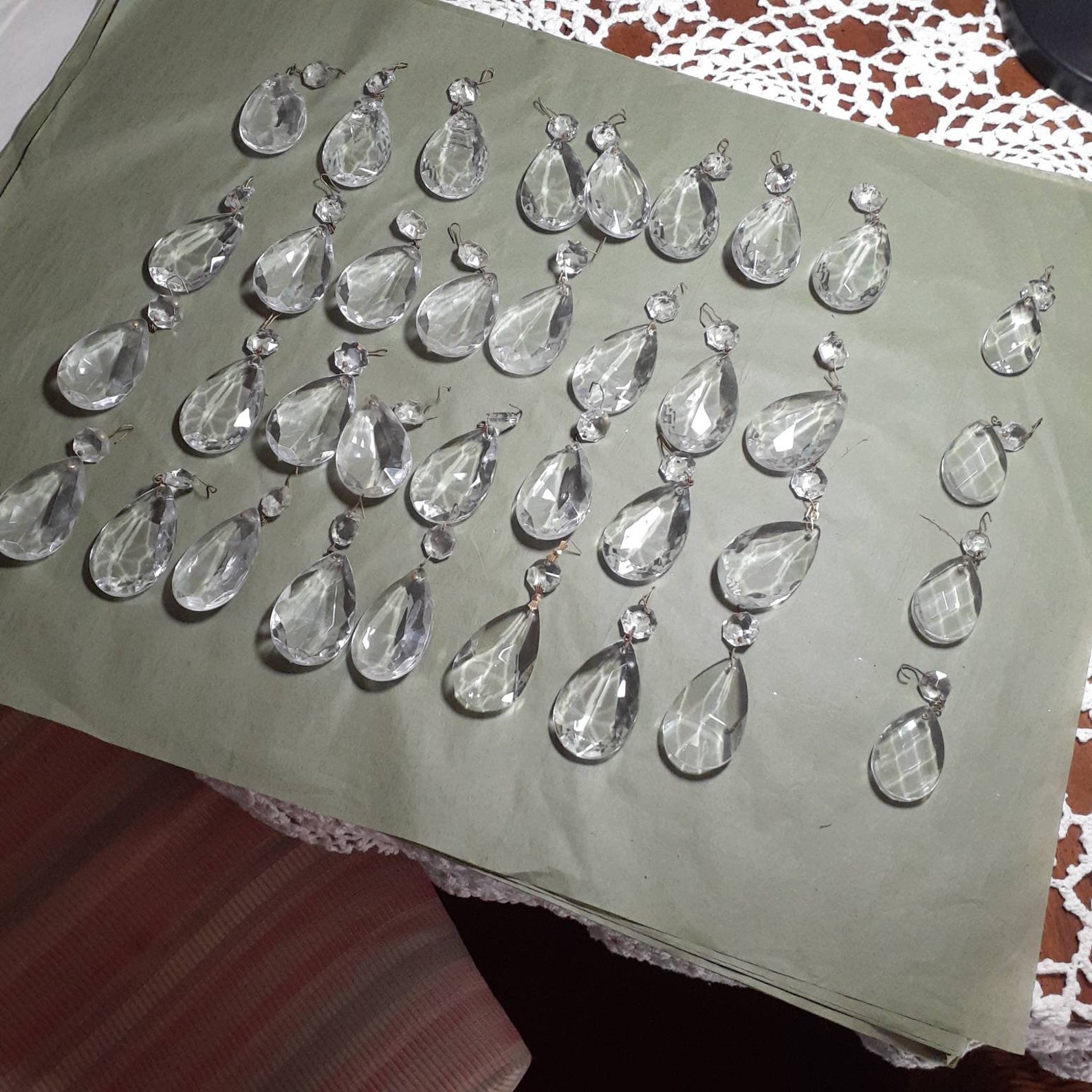 36 Crystal Chandelier Drops, Chandelier,crystal - Etsy
