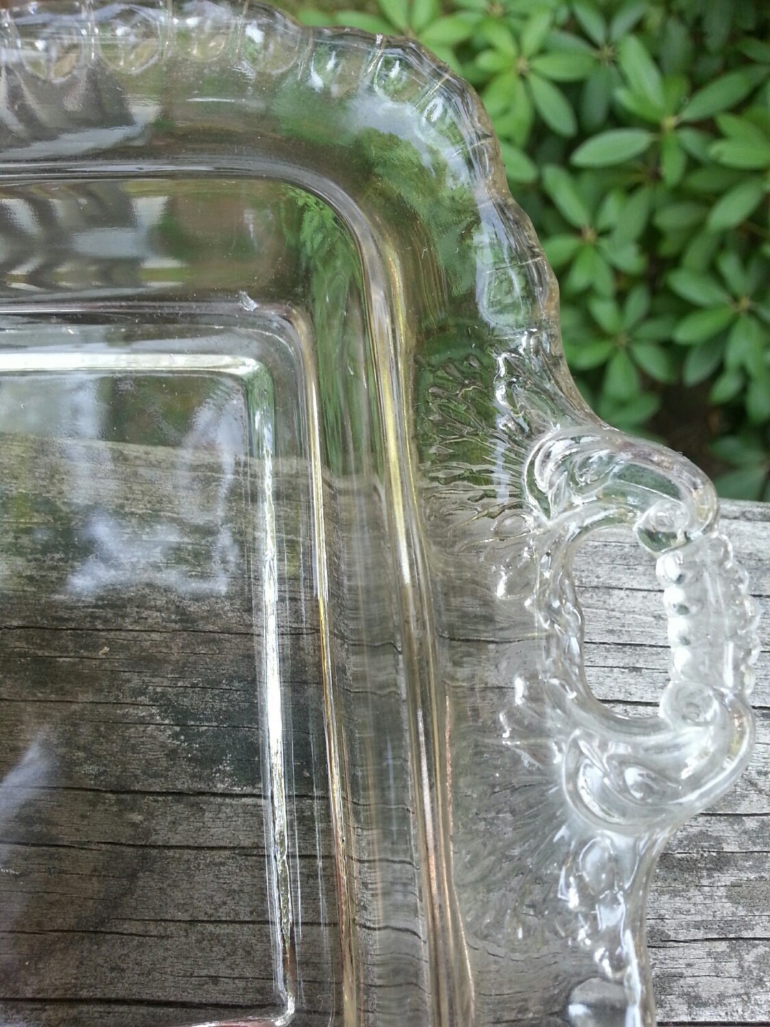 Glass Dish, Pressed Glass, Dish With Handles, Antique Glass, - Etsy