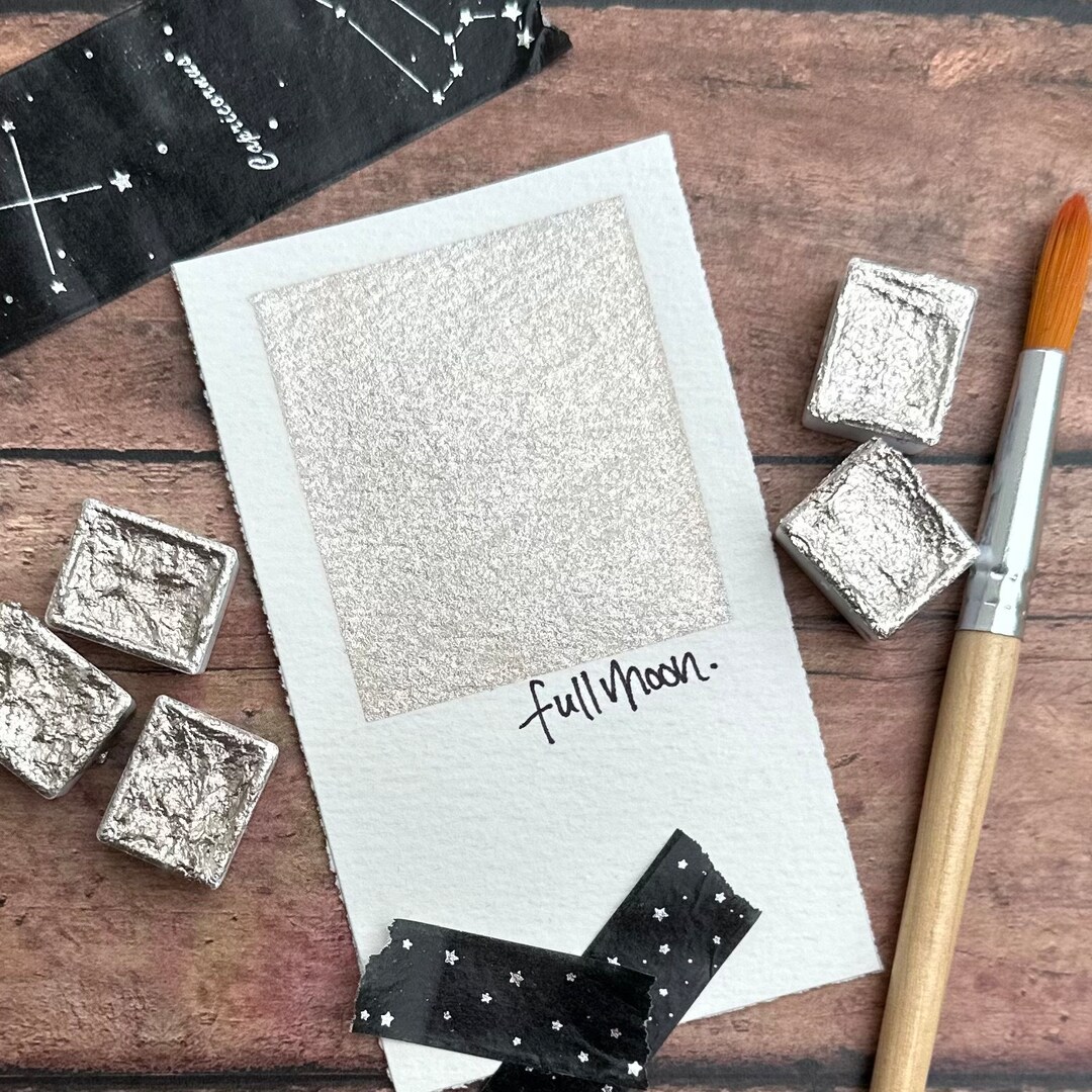 Full Moon Shimmer Sparkle Watercolor Paint - Etsy
