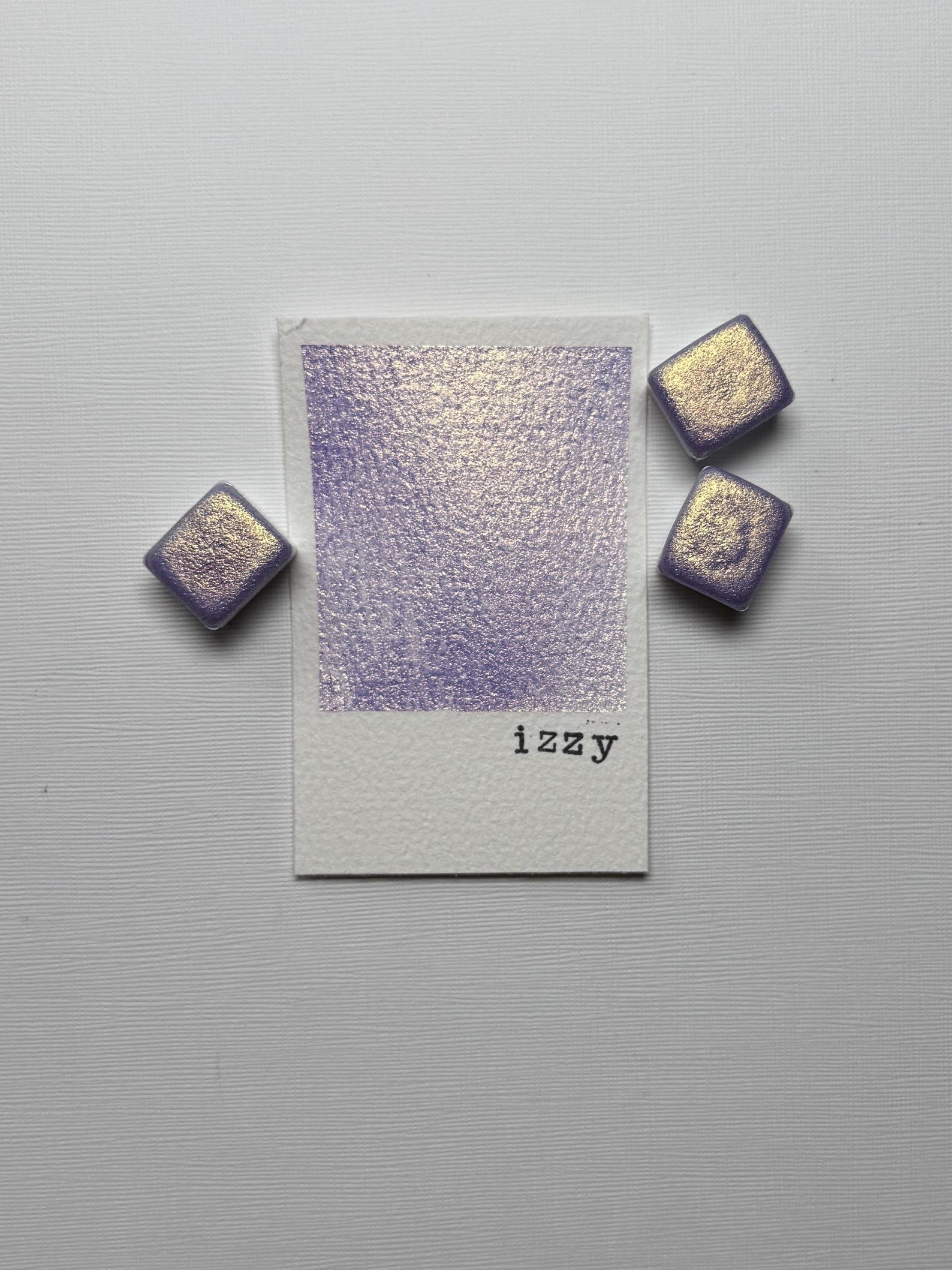 Izzy Purple Gold Shimmer Watercolor Paint Half Pan for Calligraphy, Art ...