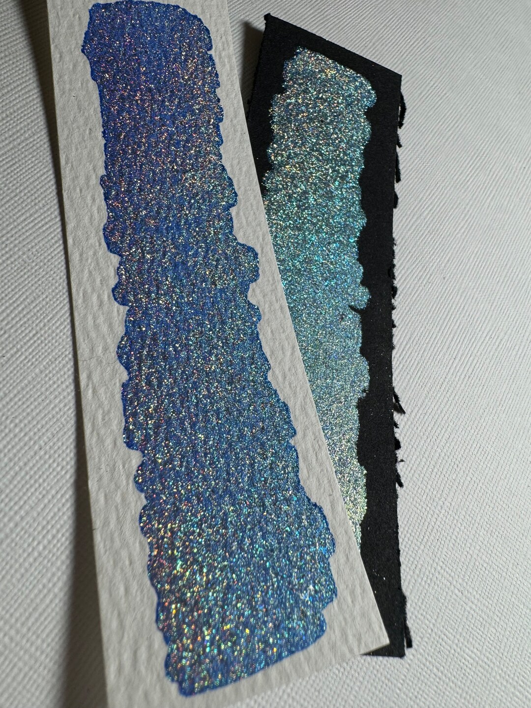 Alaska Shimmer Blue Holographic Glitter Watercolor Paint Half Pan for ...