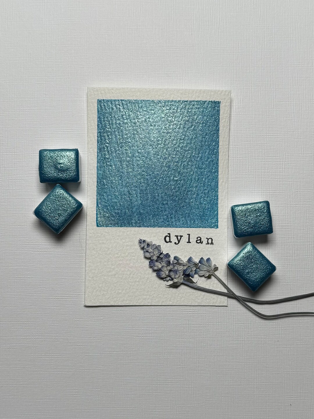 Dylan Shimmer Blue Watercolor Paint Half Pan for Calligraphy, Art ...