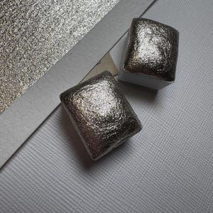 Disco Shimmer Watercolor Paint, Champagne Silver, Handmade Half Pan - Etsy