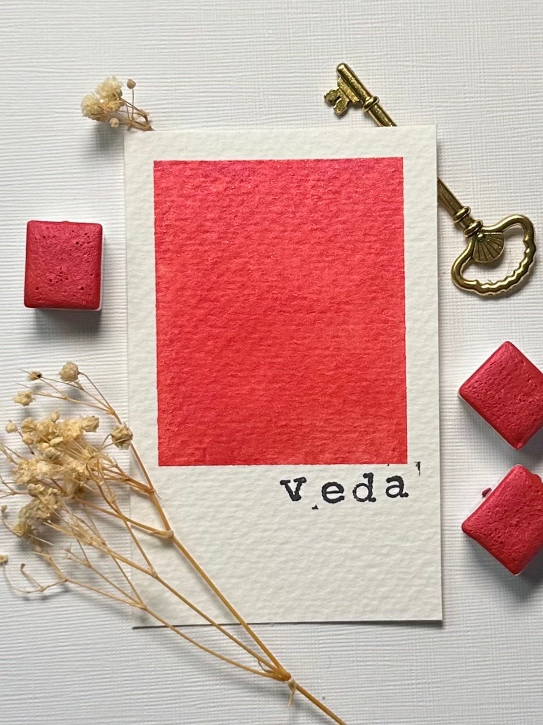 Veda Red Shimmer Watercolor Paint for Calligraphy, Lettering, Painting ...