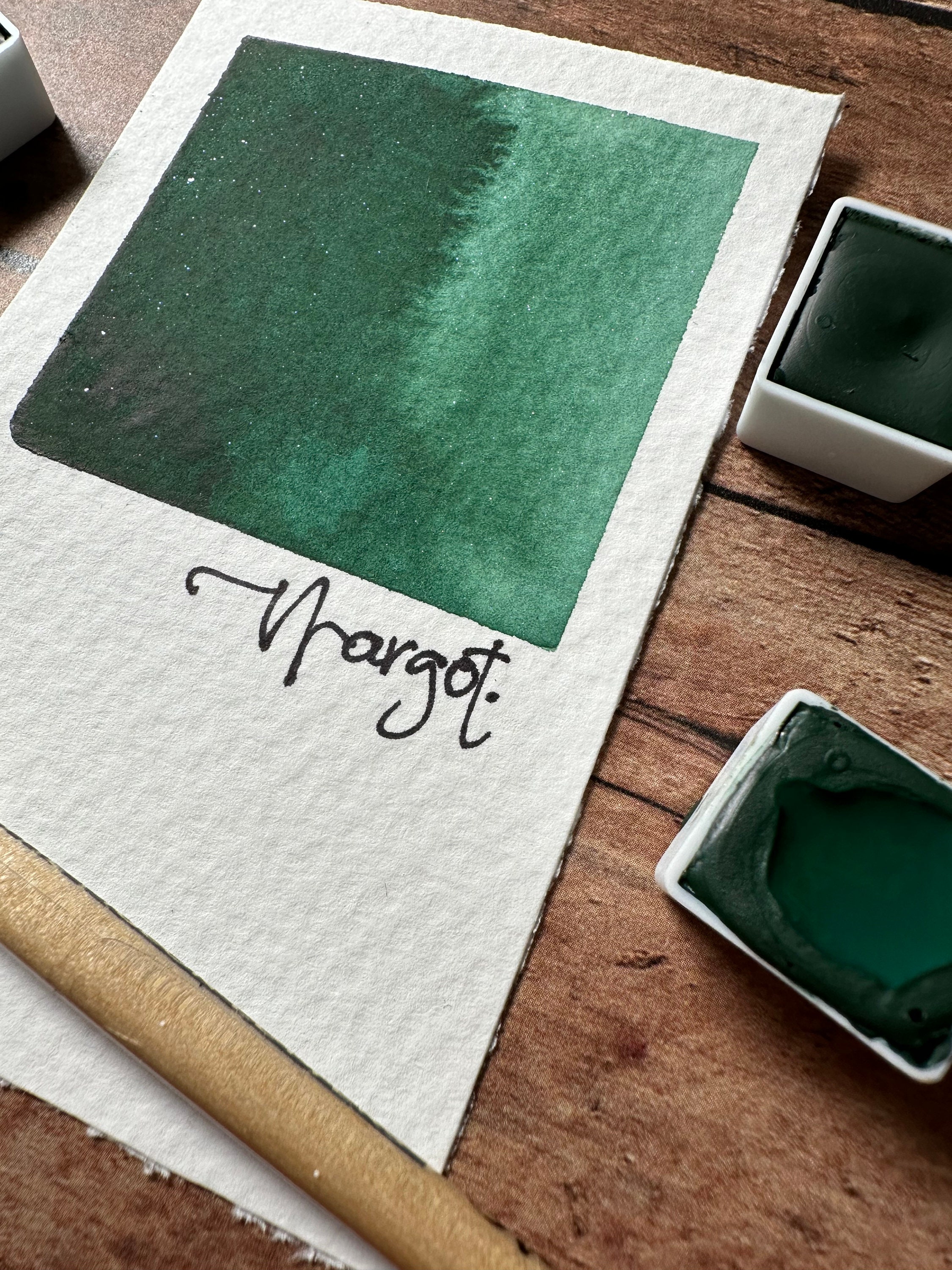 Margot Emerald Green Watercolor Paint for Calligraphy and - Etsy