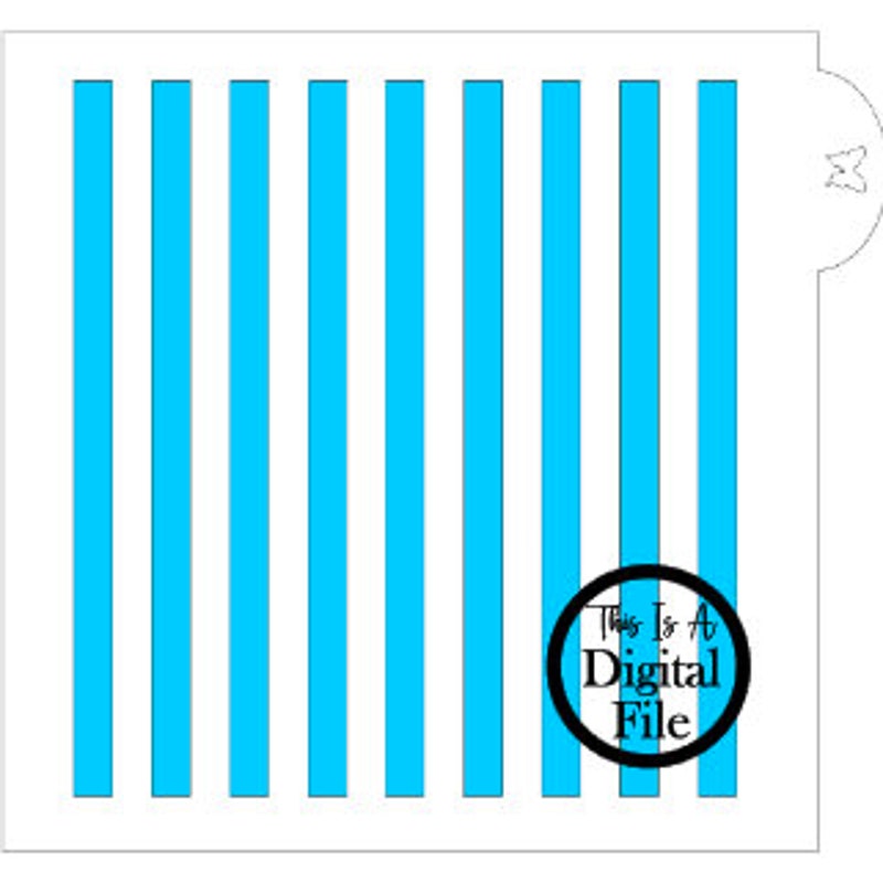 Lines Stencil - Etsy