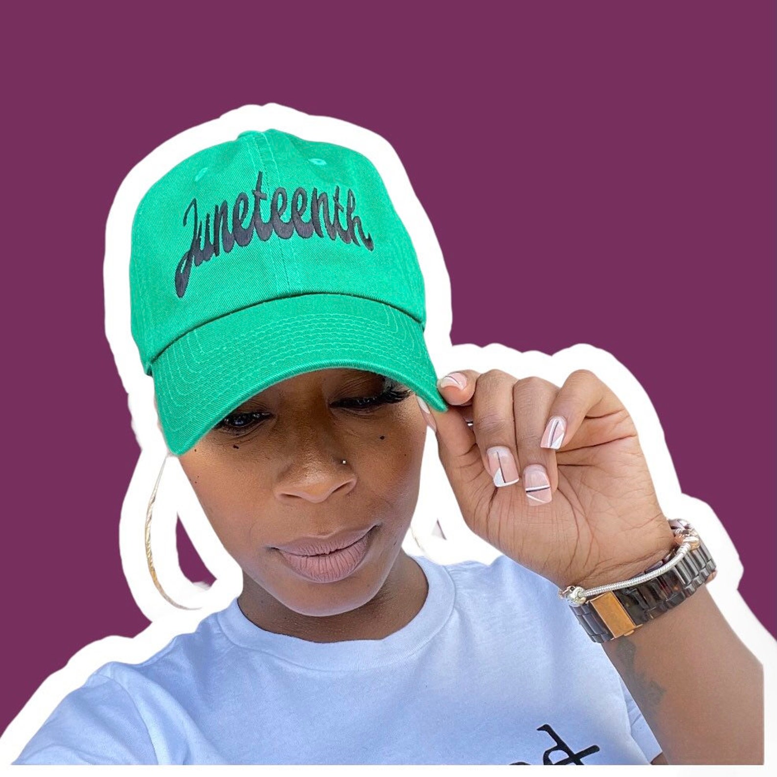 Juneteenth Dad Hat. Black Owned Shop. Juneteenth Hbcu Blm 1619 - Etsy
