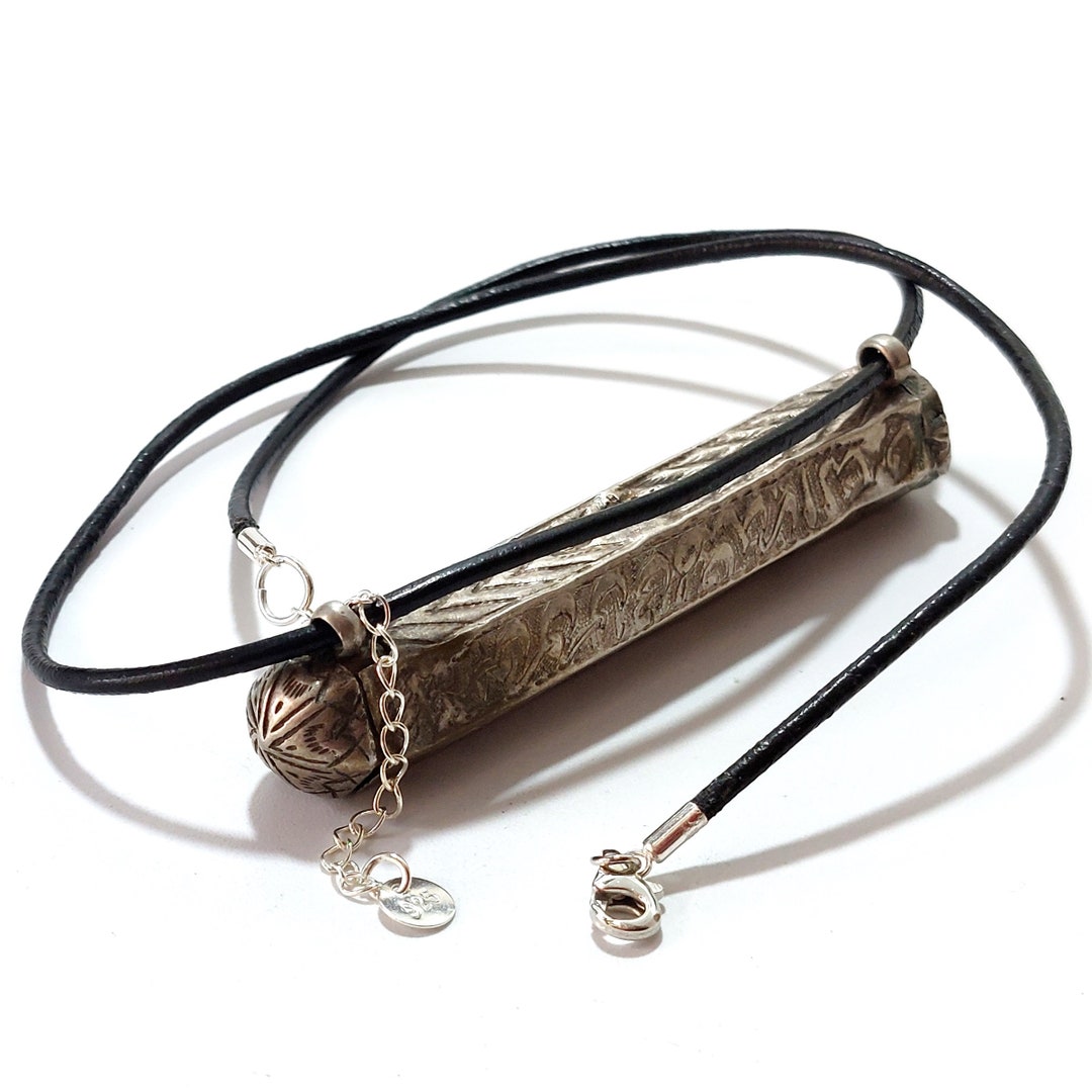 Antique 19th Century Islamic Silver Amulet Koran Box Pendant Black ...