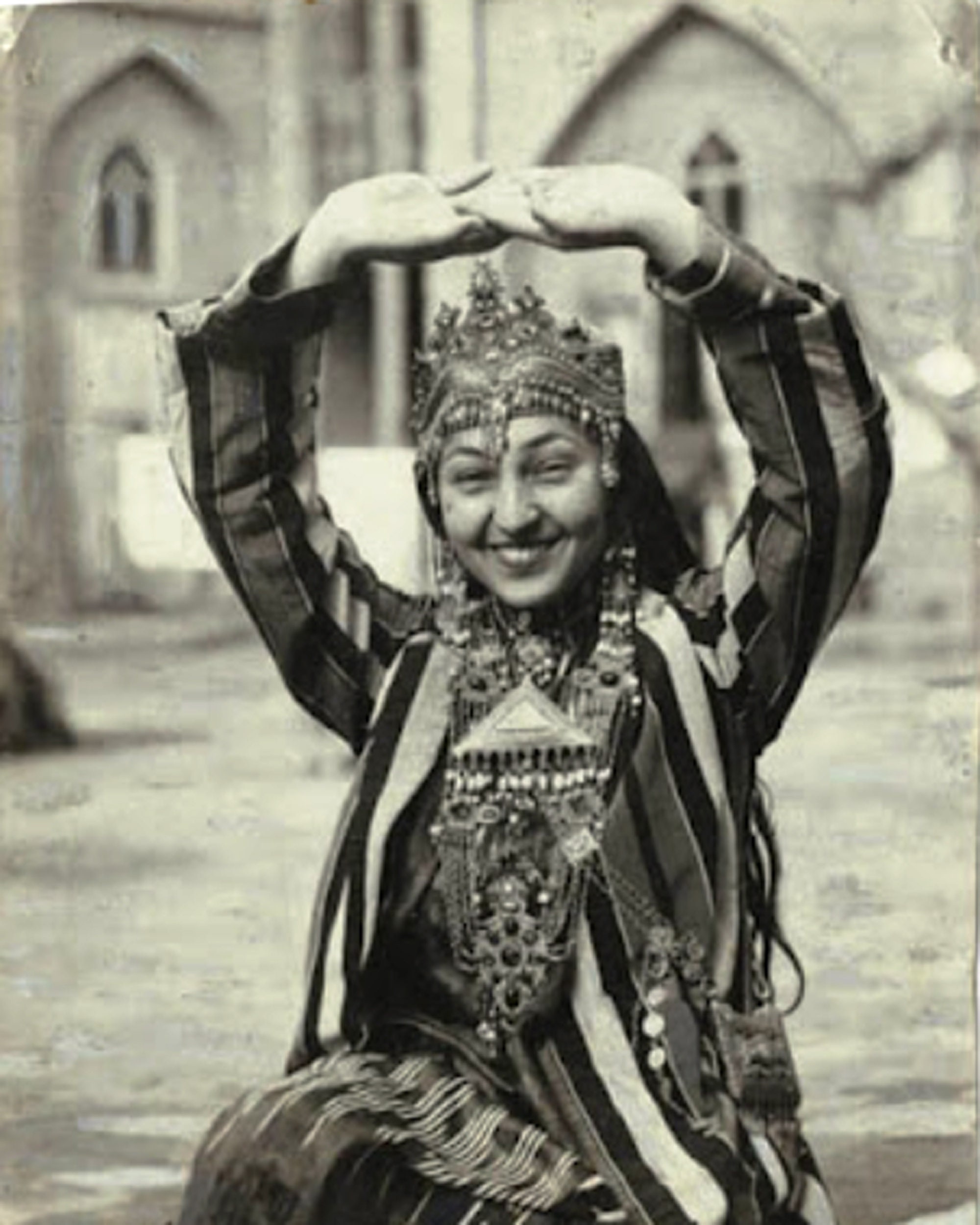 Antique Uzbek Bukhara Wedding Crown Uzbekistan Gilded Silver Copper ...