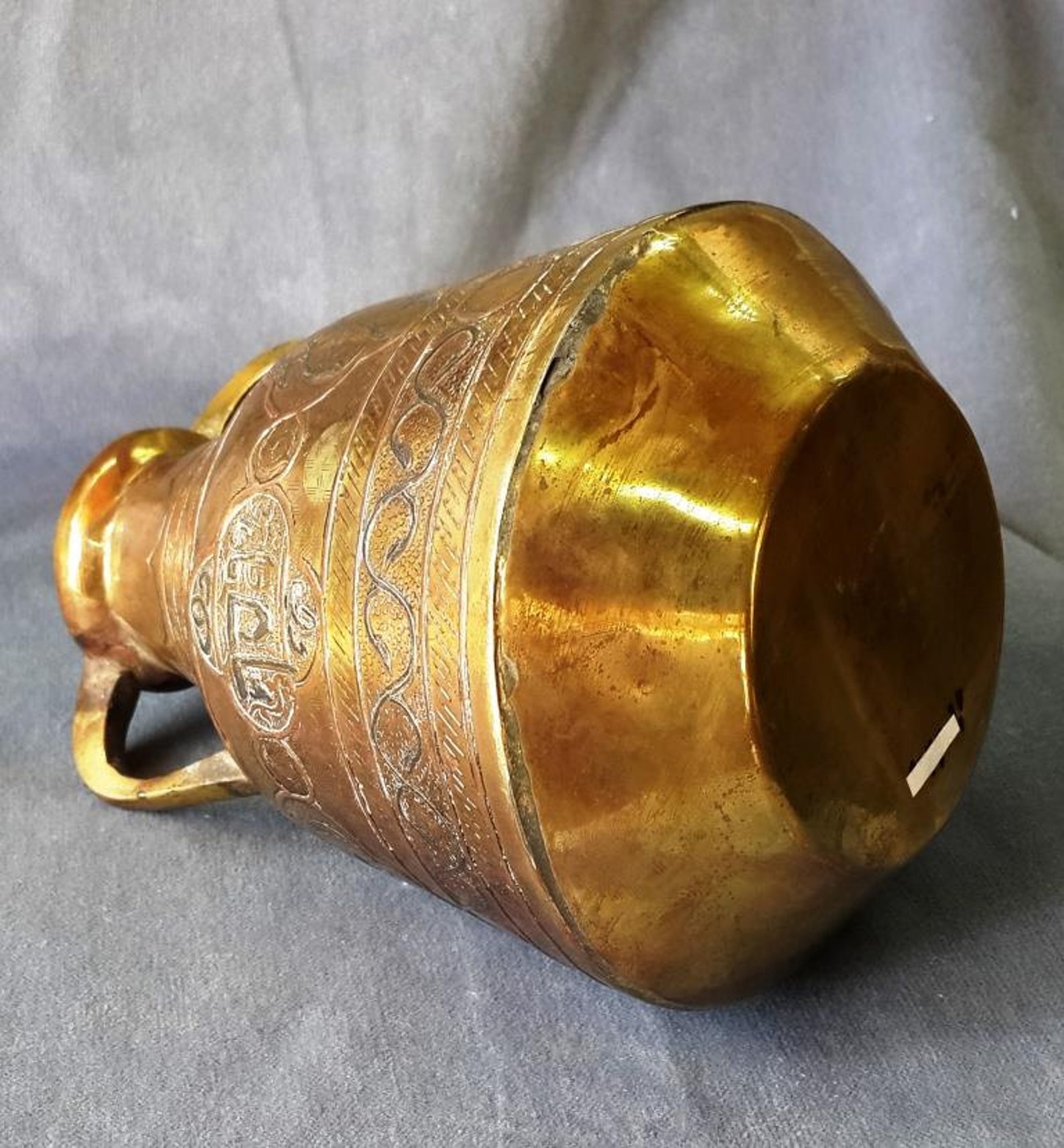 Islamic Pitcher Damascus Work Copper Silver Inlay 1940's - Etsy