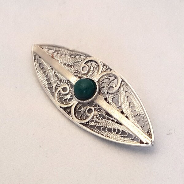 Filigree Brooch Pin - Etsy