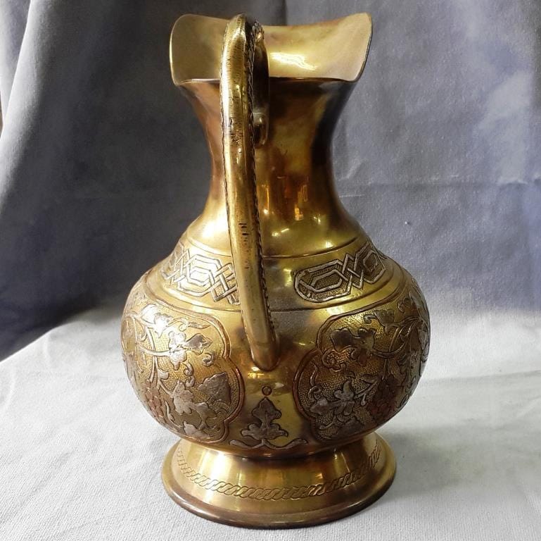 Islamic Pitcher 19th Century Middle East Work Copper Silver - Etsy Sweden