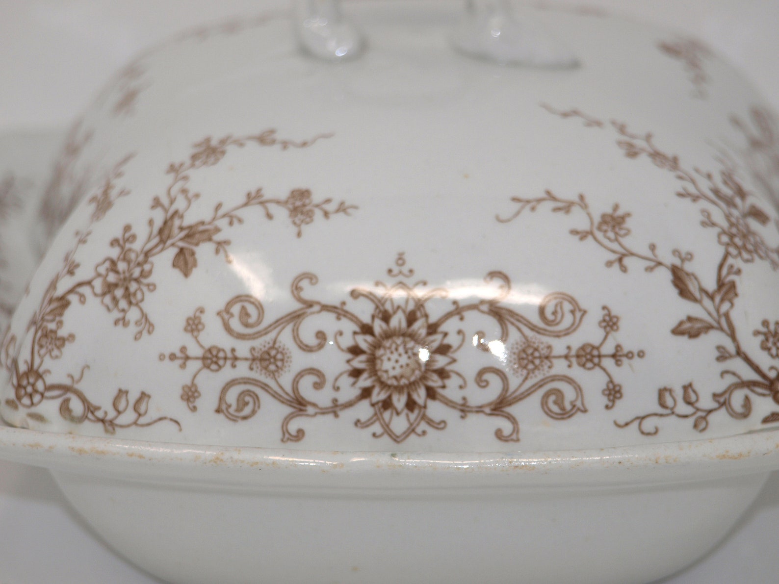 Vintage Brown and White Alfred Meakin Melton England Covered | Etsy