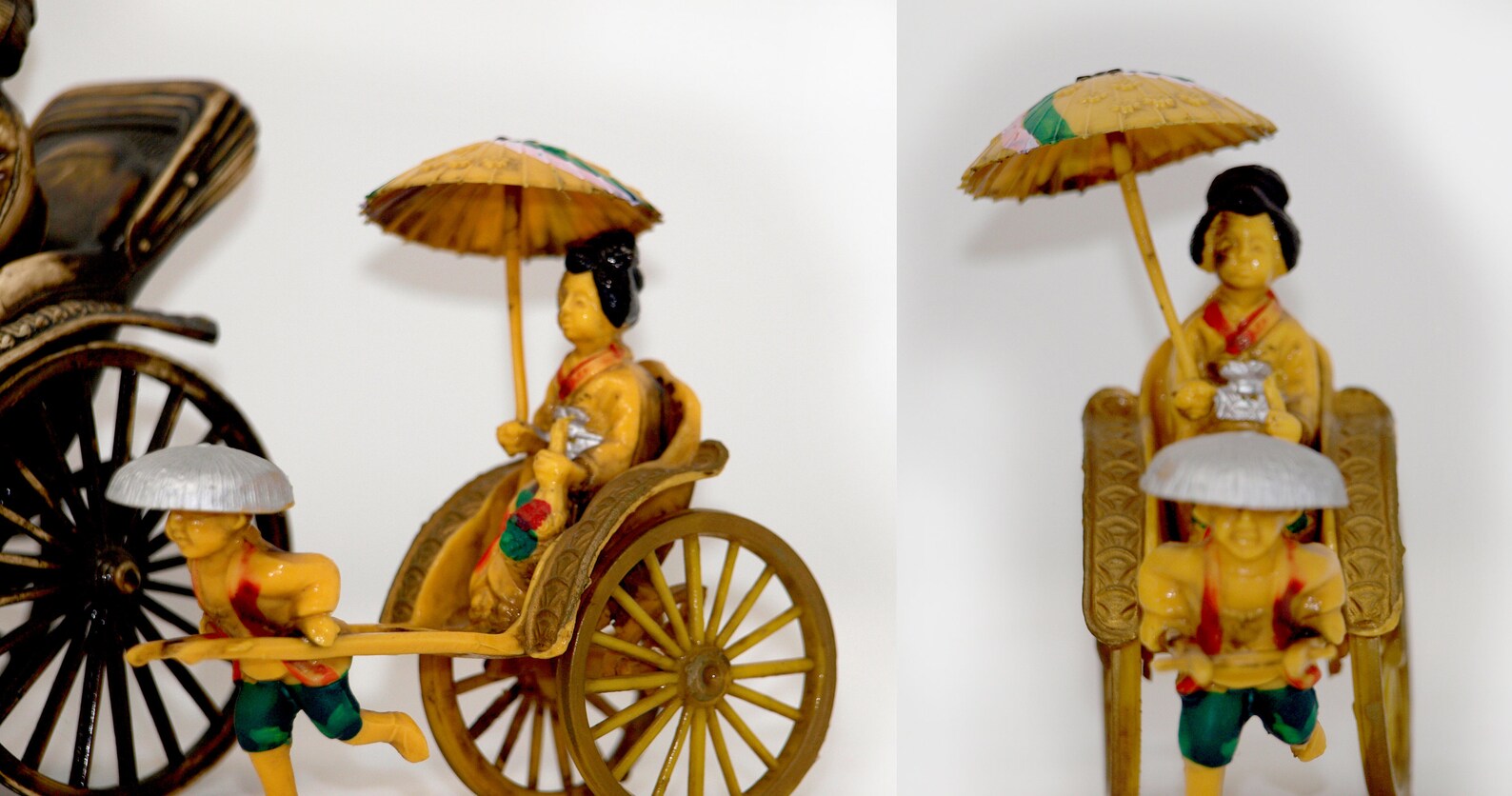 Collection of 4 Celluloid Japanese Rickshaws Plastic - Etsy