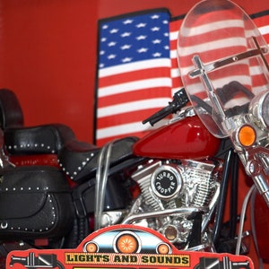 Turbo Chopper Custom Motorcycle Toy Model, IN BOX, Motorcycle Sounds ...