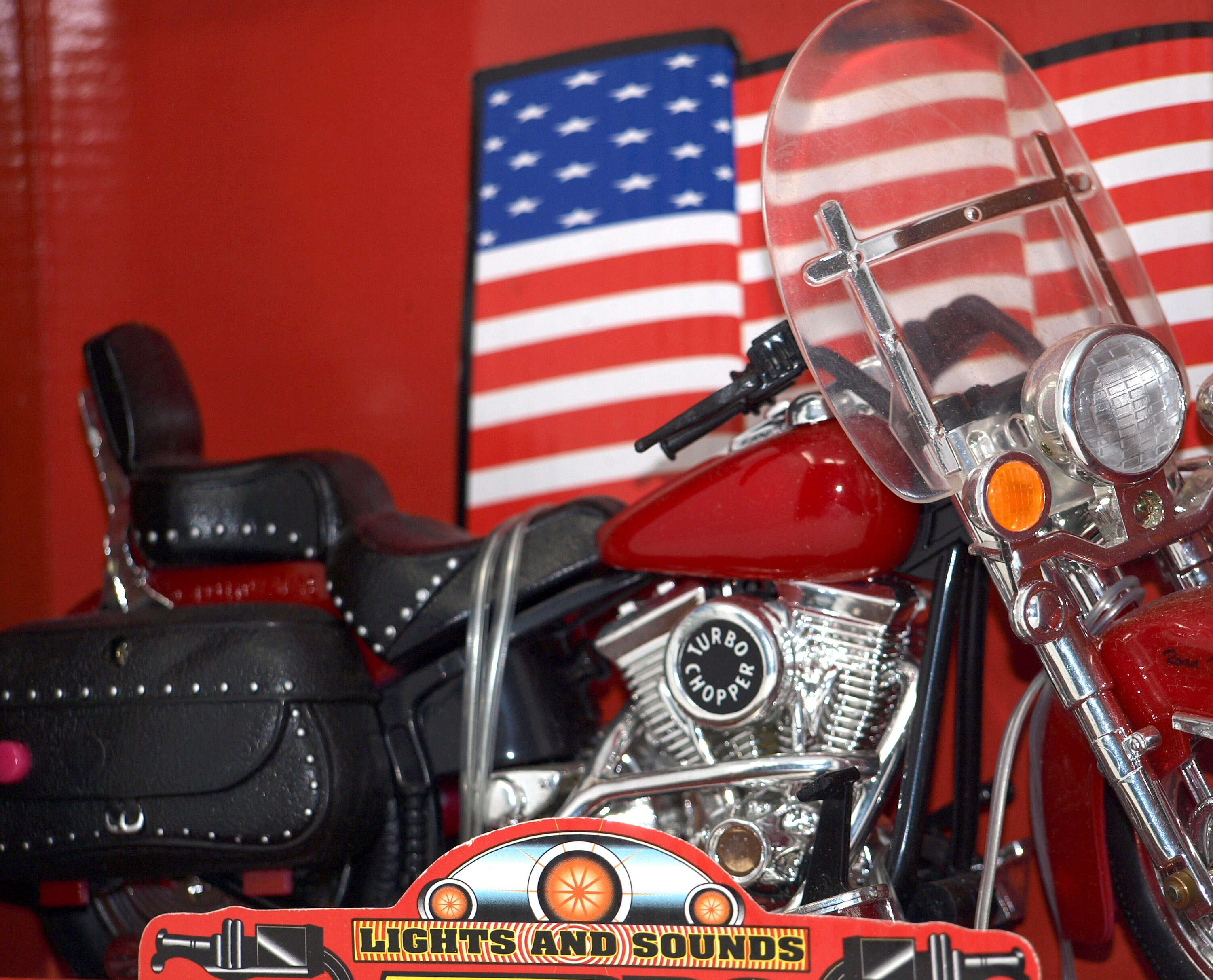 Turbo Chopper Custom Motorcycle Toy Model, IN BOX, Motorcycle Sounds ...