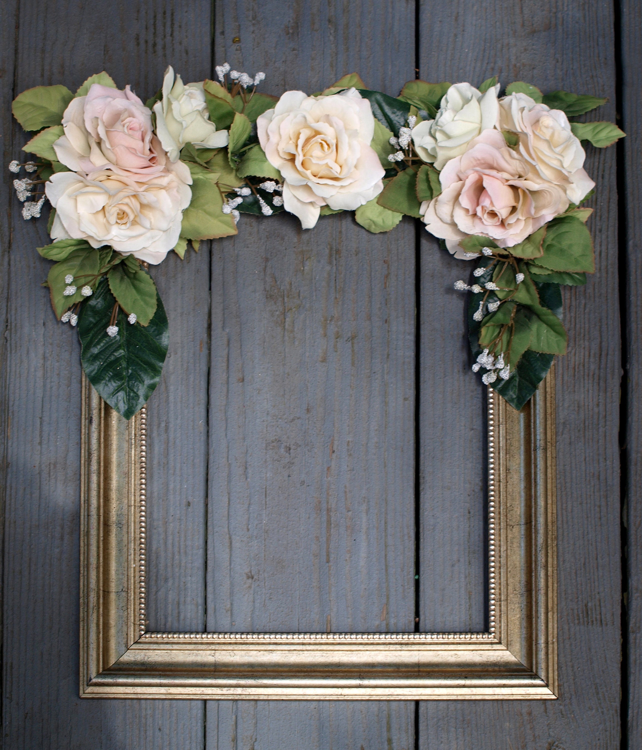 Spring Wreath Summer Wreath Frame Wreath White floral | Etsy