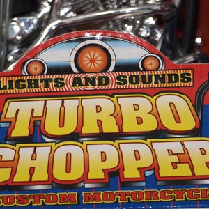 Turbo Chopper Custom Motorcycle Toy Model, IN BOX, Motorcycle Sounds ...