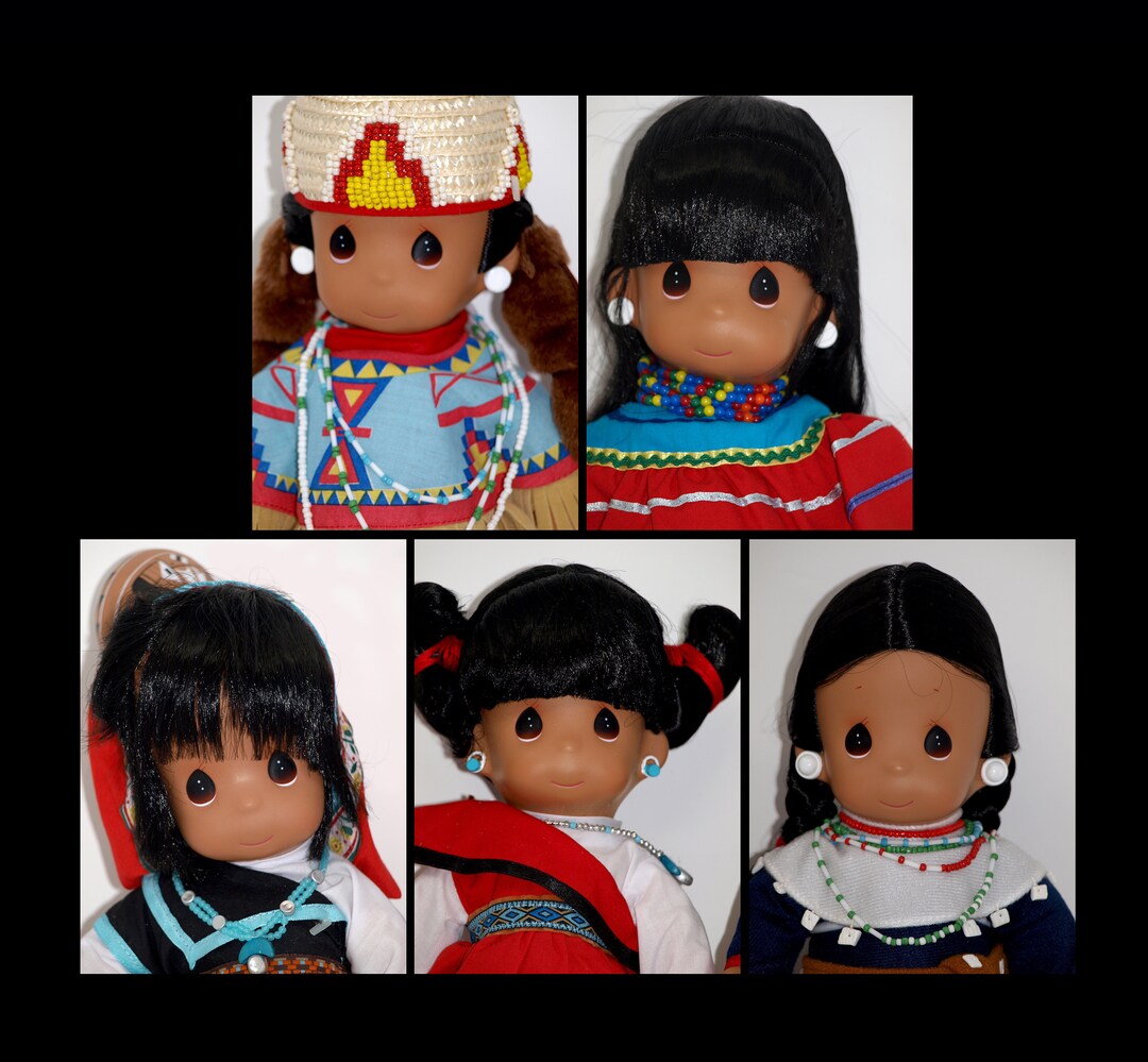 Precious Moments Native American Indians Collection Dolls, Hangtag and ...