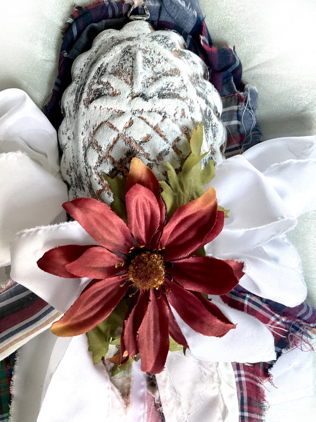 Wonderful Unique Shabby Chic Wall Decor, Hand Painted Copper Pineapple ...