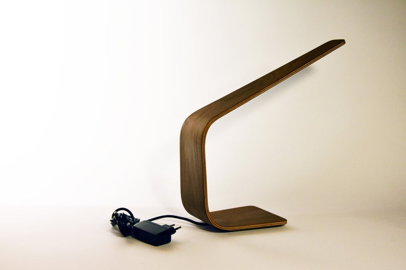 Wooden Desk Lamp With Touch Sensor Dimmer Switch LED Lamp | Etsy