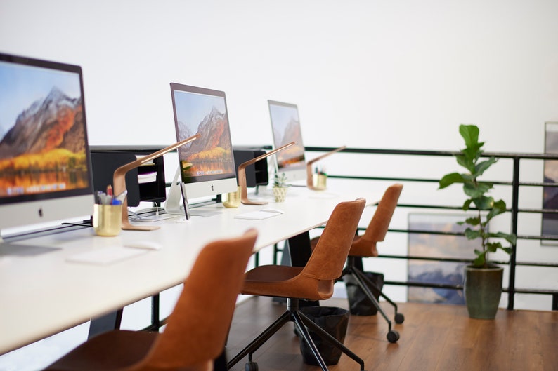 Desk Lamp Wooden LED Light Motion Sensor Office Lamp. | Etsy