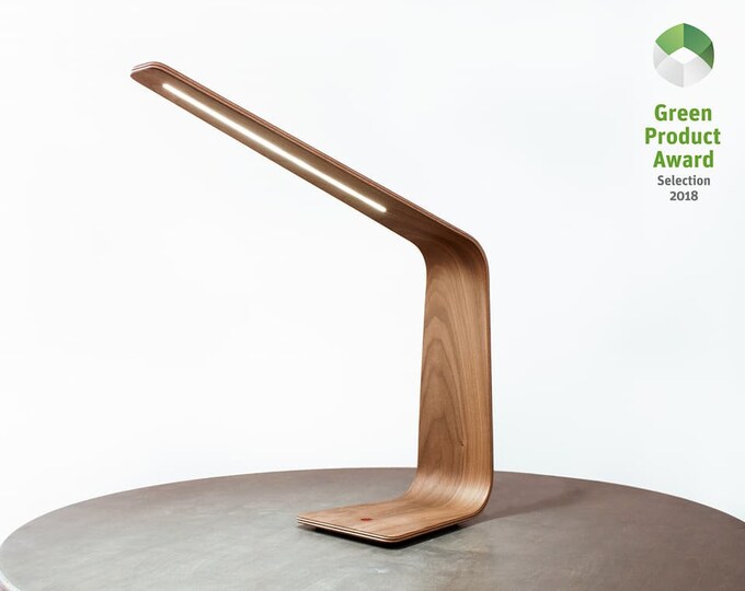 Desk Lamp, Wooden LED Light, Motion Sensor, Office Lamp. - Etsy