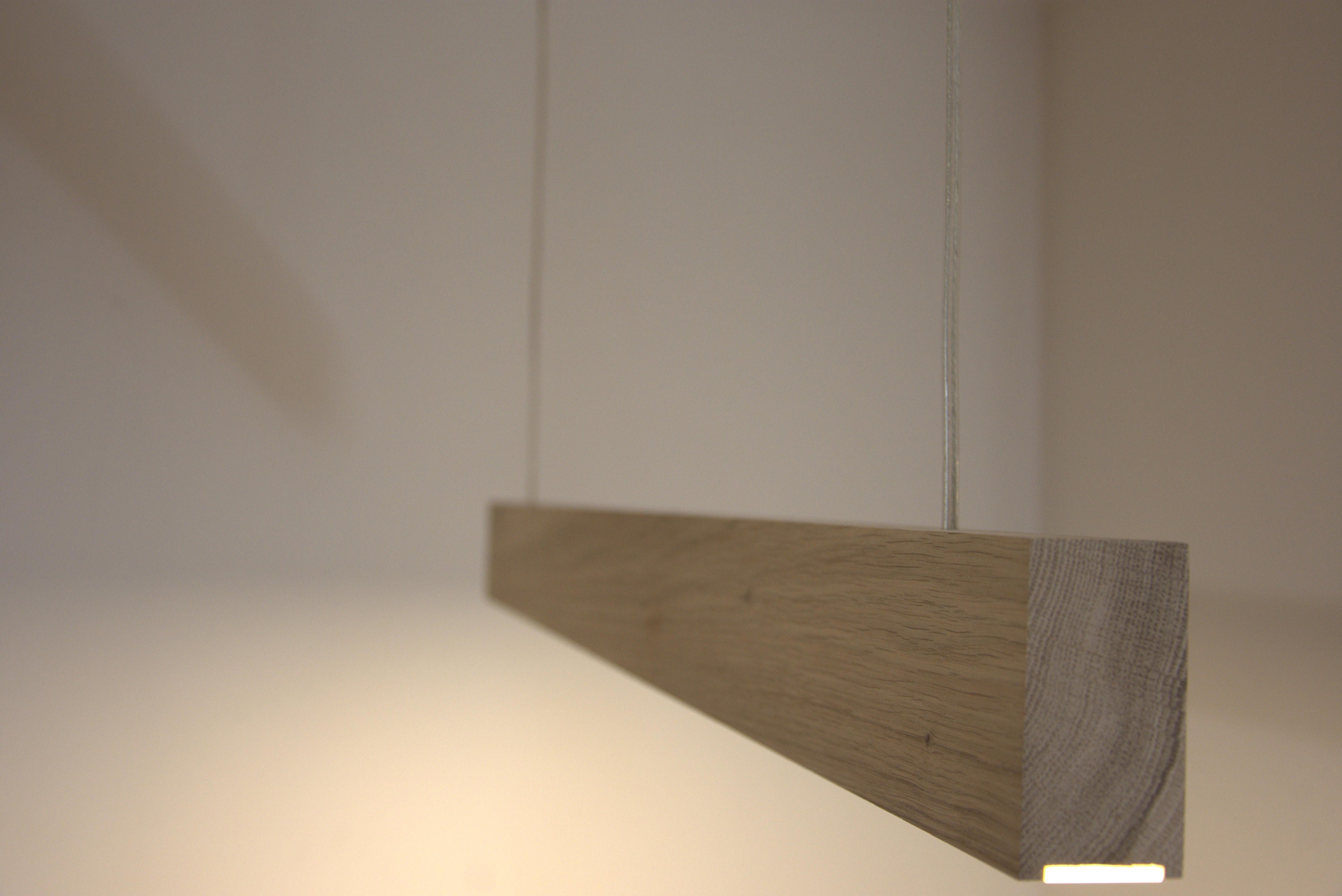 Wooden Ceiling Light Kinty Rectangle Changeable | Etsy