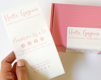 Hello Gorgeous Label | Etsy