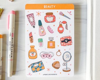 Beauty Sticker Sheet - Etsy