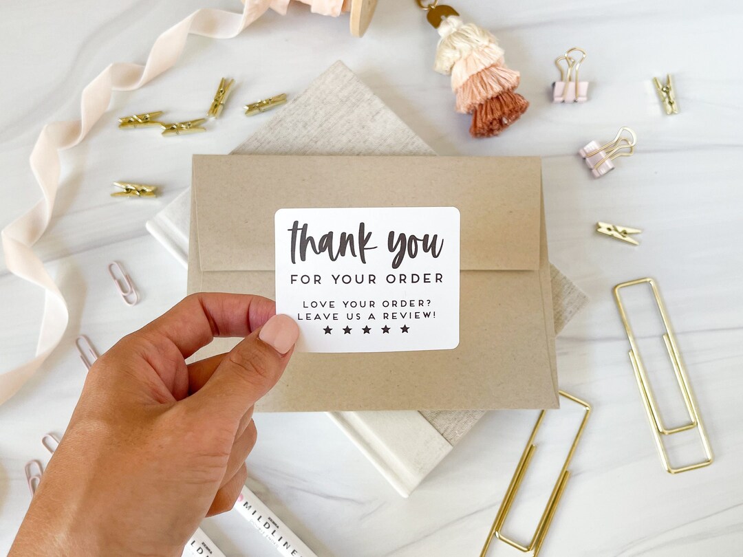 Thank You for Your Order Stickers, Label, Packaging Business Sticker ...