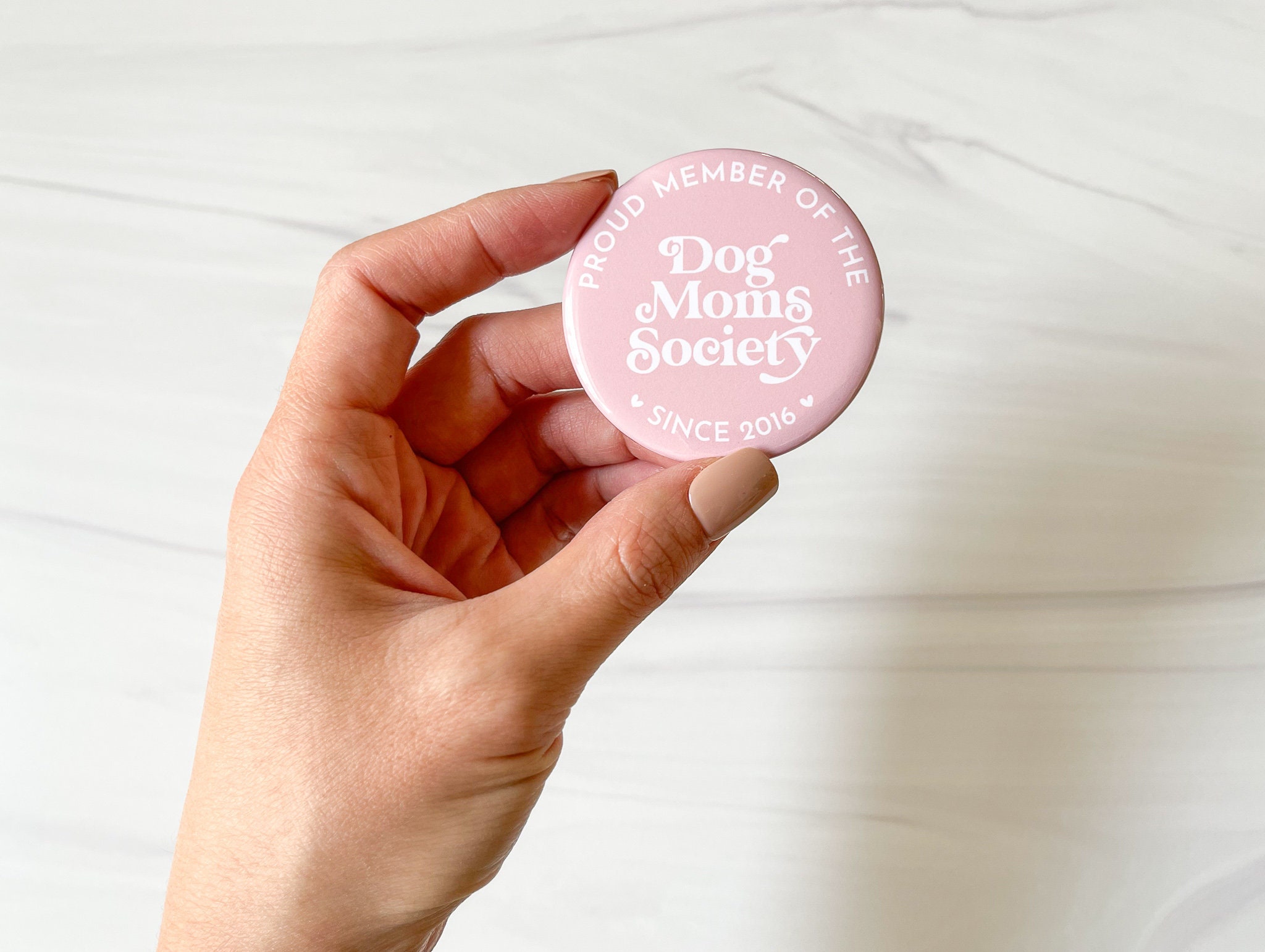 Dog Moms Society Badge Button Pins Dog Mom Gifts Dog Mama | Etsy