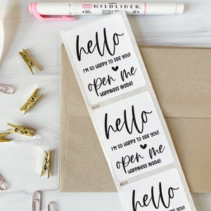 Open Me Stickers, Label, Packaging Business Sticker, Roll Stickers ...