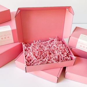 Pink Shipping Boxes, 5 Different Sizes, Set of 2, 4 or 6, Small ...